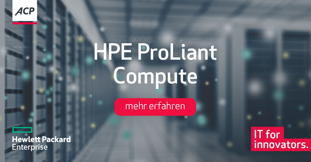 HPE ProLiant Compute | ACP - IT for innovators